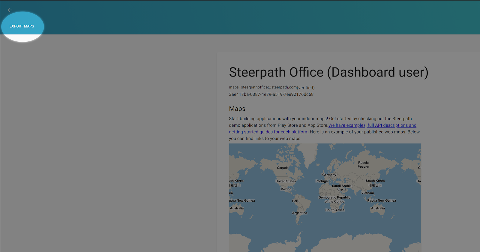 Exporting PNG/PDF Maps from Steerpath Dashboard – Steerpath